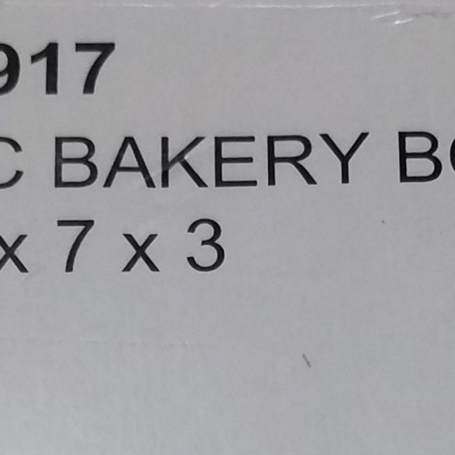 7X7X3 LC BAKERY BOX 250CT - South Holland Bakery Supply